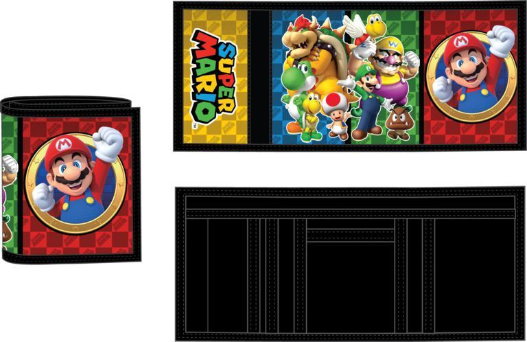 SUPER MARIO BROS. TRIFOLD KIDS WALLET | Babs Gaming And Sports Cards Inc